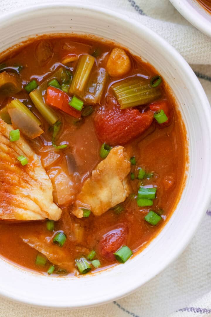 Quick and Easy Tomato Fish Stew - The Floured Camera